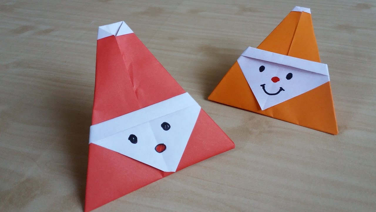 Easy Origami Santa Claus Christmas - Thaitrick