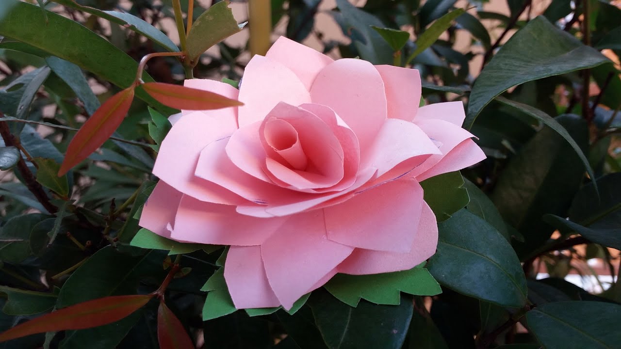 DIY How To Make Easy Rose From post-it note - Thaitrick