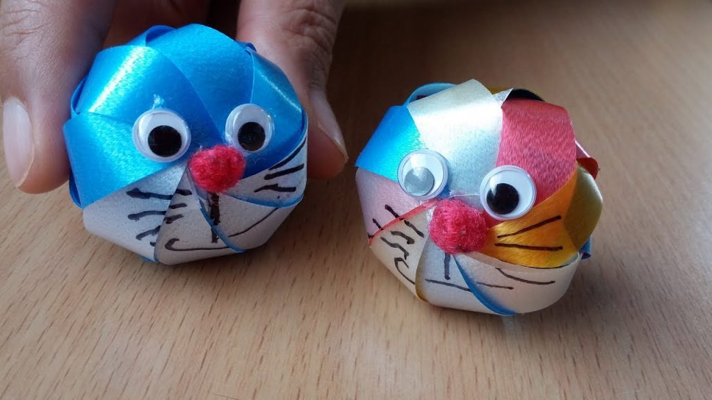 How to Make Simple Easy Ribbon doraemon - Thaitrick
