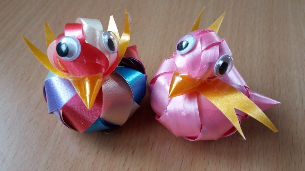 How to Make Simple Easy Ribbon chick - Thaitrick