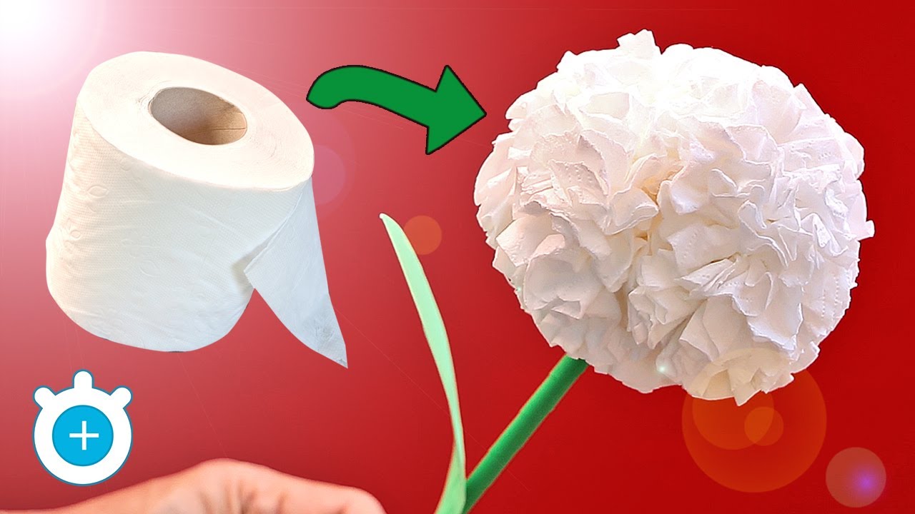 How To Make Round Tissue Paper Flower - Paper Craft - Thaitrick